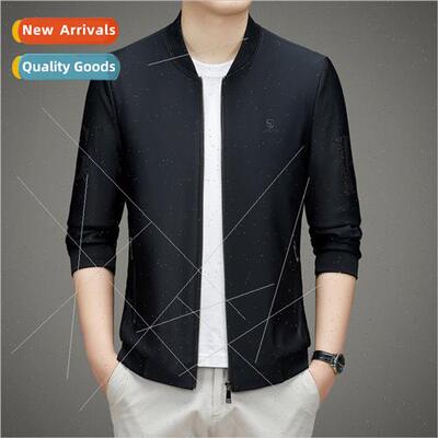 Spring Autumn jacket men 2023 new men tops middle-aged baseb
