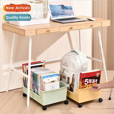 Book storage box wh pulleys student dormory under table book