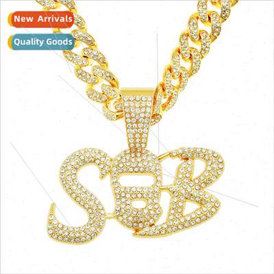 Europe Hip Hop Men Jewelry Bullying Full Diamond Spliced Let