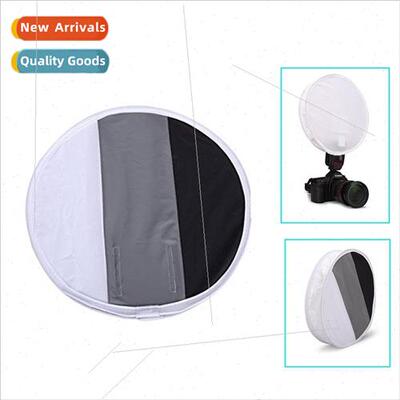 Tri-color Gray Card Overhead ght Softbox 30cm Folding Flash
