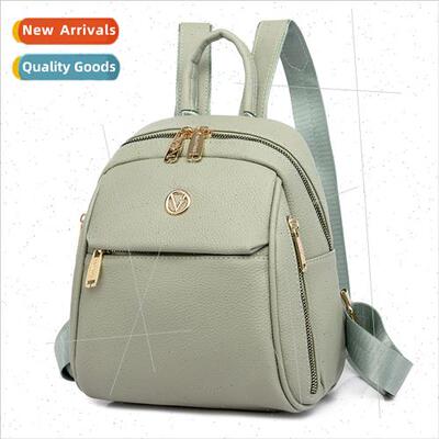 Soft Leather Ladies Backpack new Shell Outdoor Travel Bag PU
