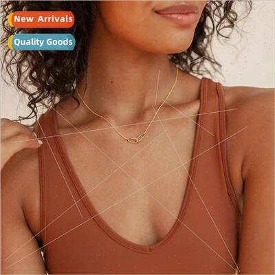 Ins cold wind necklace geometric jewelry female hundred simp
