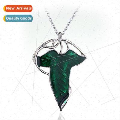 Elf Leaf Pendant Necklace Fashion Accessories