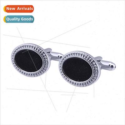 Cufflinks High-grade blue aventurine French cufflinks Retro