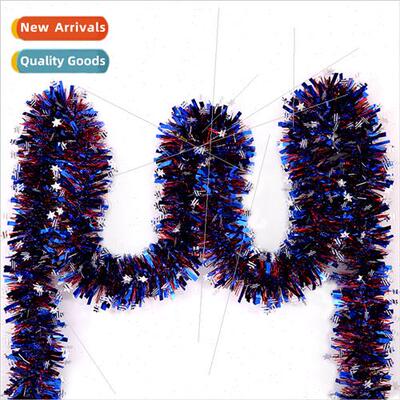 2023 U.S. Independence Day Colorful Stripes Woolen Stripes F