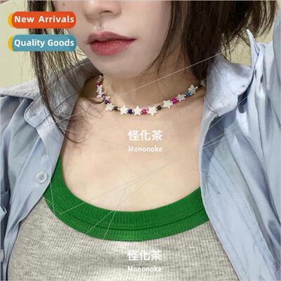 New girls freshwater beaded stars baroque handmade necklace