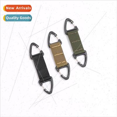 Outdoor webbing keychain hook factory hook tactical nylon ba