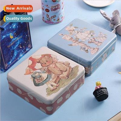 Iron cartoon storage box girl heart desktop sundry organizin