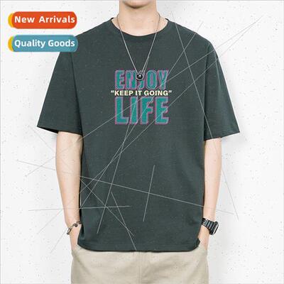 Short-sleeved t-shirt men spring autumn summer thin bottomin