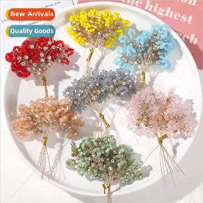 super daffodil rhinestone crystal flower bouquet diy weaving