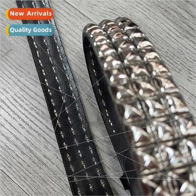 Three rows pagoda claw studs Men women belts handmade belts