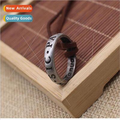 Europe  jewelry Mystic Seas 4 DRAKE ring leather cord neckla