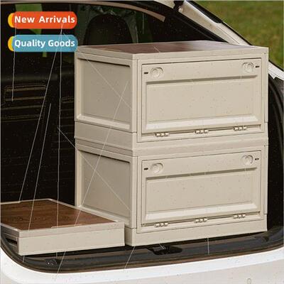 Outdoor camping oversized folding storage box wh rollers woo