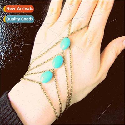 Europe Vintage Women Fashion Gold Plated Bracelet Fully Hand