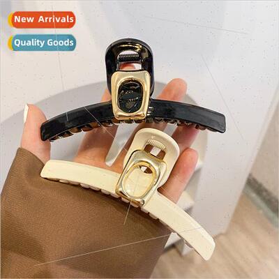 Acrylic geometric hair scrunchies clip large versatile out h