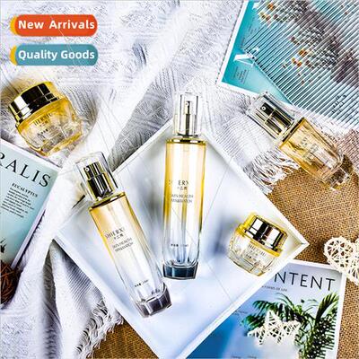 120ml toner 100ml lotion 40ml base 50g cream set glass bottl