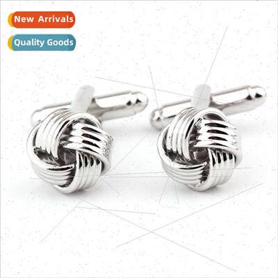 High-grade twist metal cufflinks men shirt French cufflinks