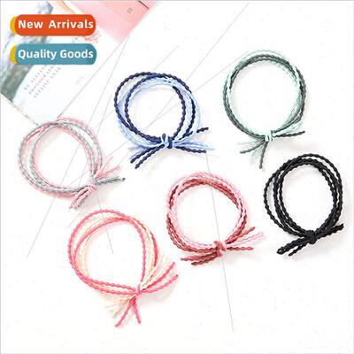 Korea four strands knotted pigtail hair ring new sweet twist