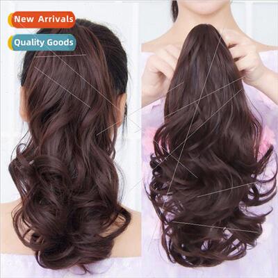 Wig ponytail female short fake ponytail scrunchy clip-on cur