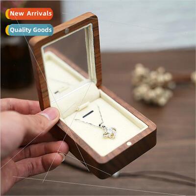 Portable jewelry box small exquise minimalist mini ins black