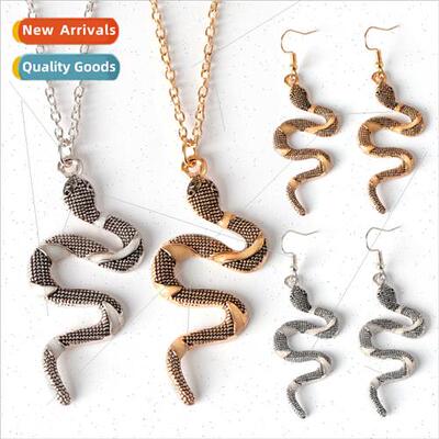 minous snake necklace ins personality fashion retro snake el