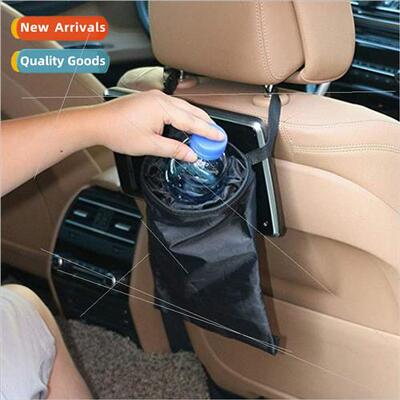 Car Hanging Seatback Clutter Organizer Car Trash Bag Foldabl