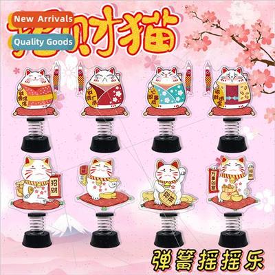 Cartoon cats acrylic standing ornaments creative attract wea