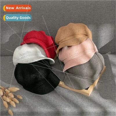 Summer autumn women breathable playful octagonal cap out lei