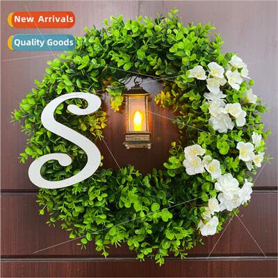 Eucalyptus word sign wind lamp wreath 2023 creative night li