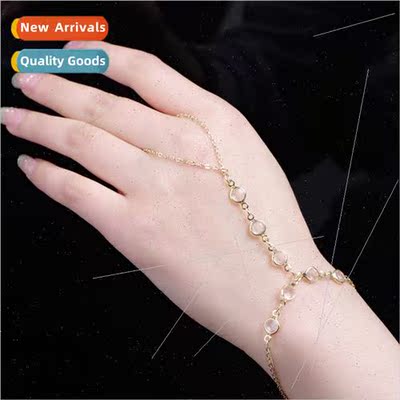 Bohemian vintage crystal inlaid women versatile  crystal bea