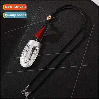 Fashion Clashing Color Brushed Alloy Pendant Abstract Hundre