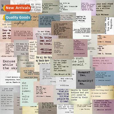 60pcs of retro inspirational celebrity quotes graffiti stick