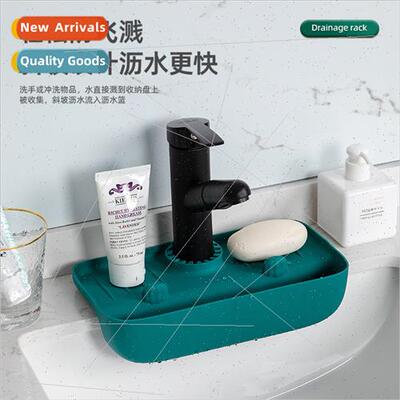 nk draining mat faucet anti-splash drain shelf kchen bathroo