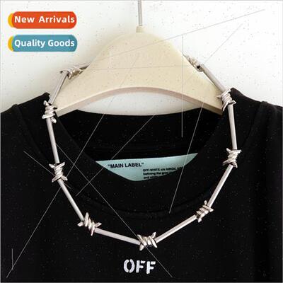 Thorn iron thorn necklace men women ins collarbone choker co