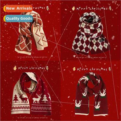 Scarf Ms. winter warm Christmas across Year atmosphere sense