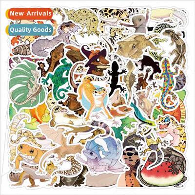 50 -repeating crawling critters gecko graffiti stickers pers