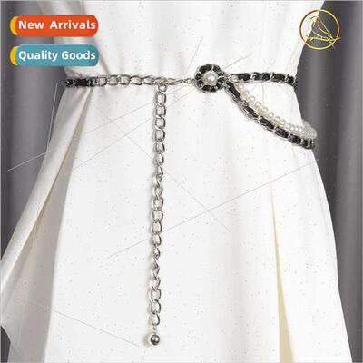 Europe ins new wear leather waist chain female fashion versa