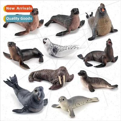 Marine Polar Mammal Seal Model Solid Sea on Walrus Children