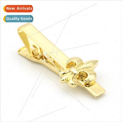 Men Jewelry s Gold Sculpted Wine Flower Flower d Tie Clip