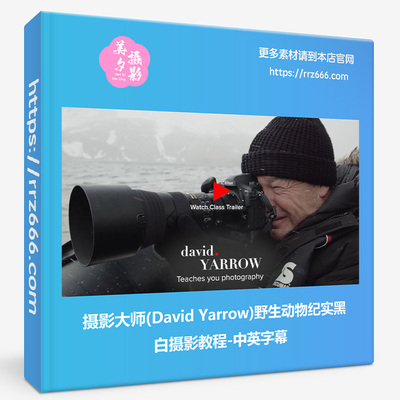 摄影大师(David Yarrow)野生动物纪实黑白摄影教程-中英字幕