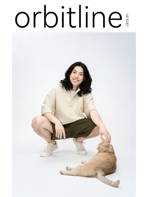 orbitline 华夫格五分袖象牙白短袖Polo衫运动中性宽松休闲范李猿