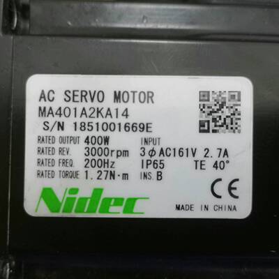 可维修Nidec电机MA401A2KA14伺服电机MA401A2K议价