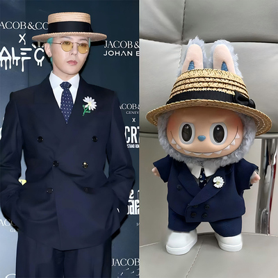 原创手作拉布布娃衣一二代三代17cm站姿坐坐权labubu挂件志龙衣服