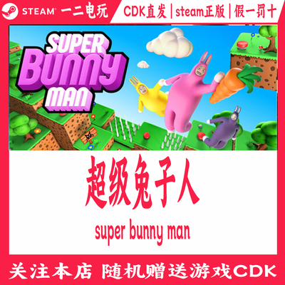 超级兔子人Steam正版CDKey激活码在线游戏super bunny man