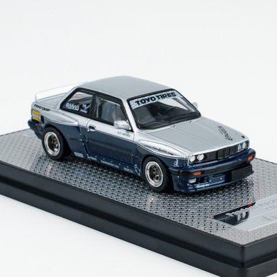 宝马M3E30宽体合金车模164