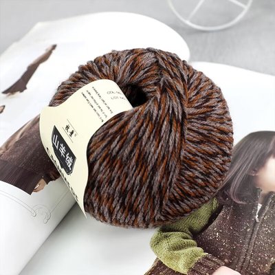 8股羊绒线纯山羊绒粗毛线手工编织毛线团围巾毛衣线保暖不扎亲肤