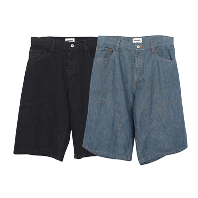 KOZABURO | Wide Leg Knee Patch Shorts