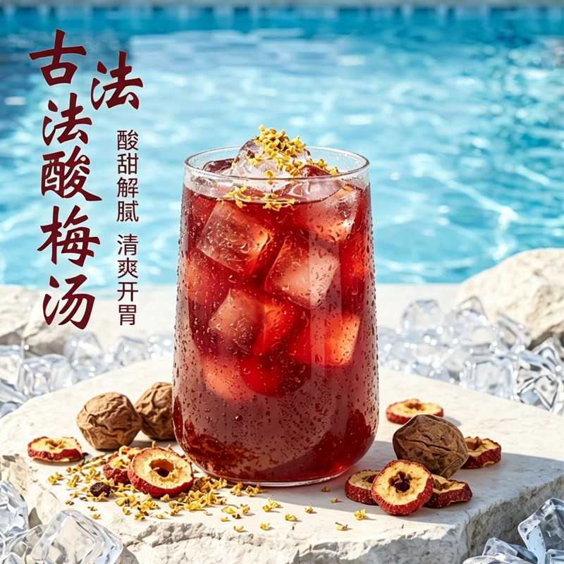 老北京酸梅汤茶包免煮桂花酸梅汁夏季自制冲泡消清爽解腻暑饮品