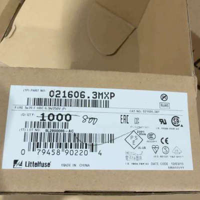 021606.3mxp力特 快熔陶瓷保险丝管F6.3议价