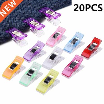 20pcs DIY Patchwork Jo Foot Case Multicolor Plastic Clips H
